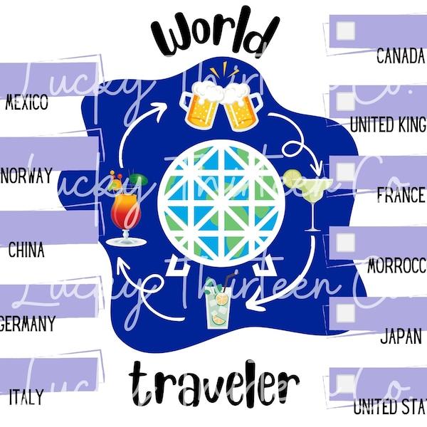 World Showcase Svg - Etsy