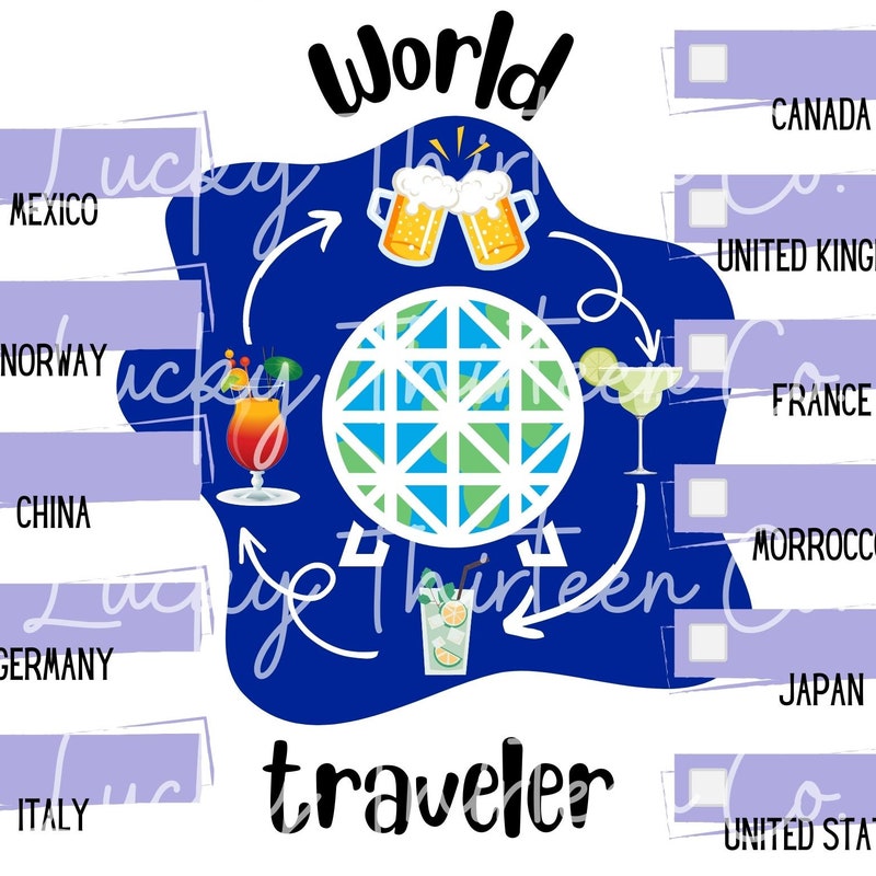 World Showcase Svg - Etsy