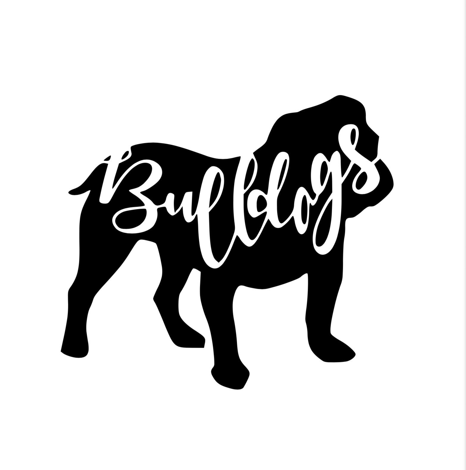 Bulldog Car Decal | Etsy