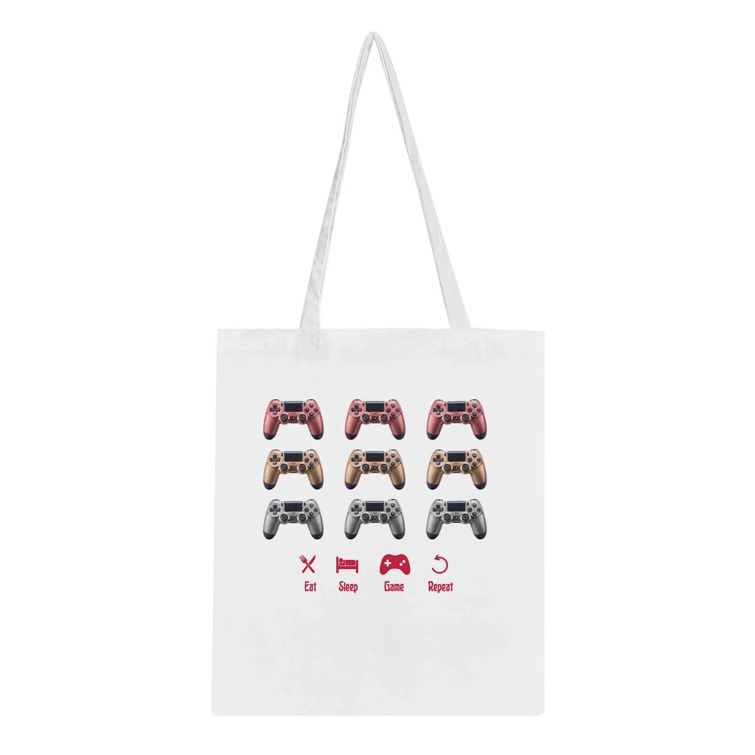 Gamer Tote Bags – Cute Cozy Geeky Totes for Gamers Aesthetic Gaming ...