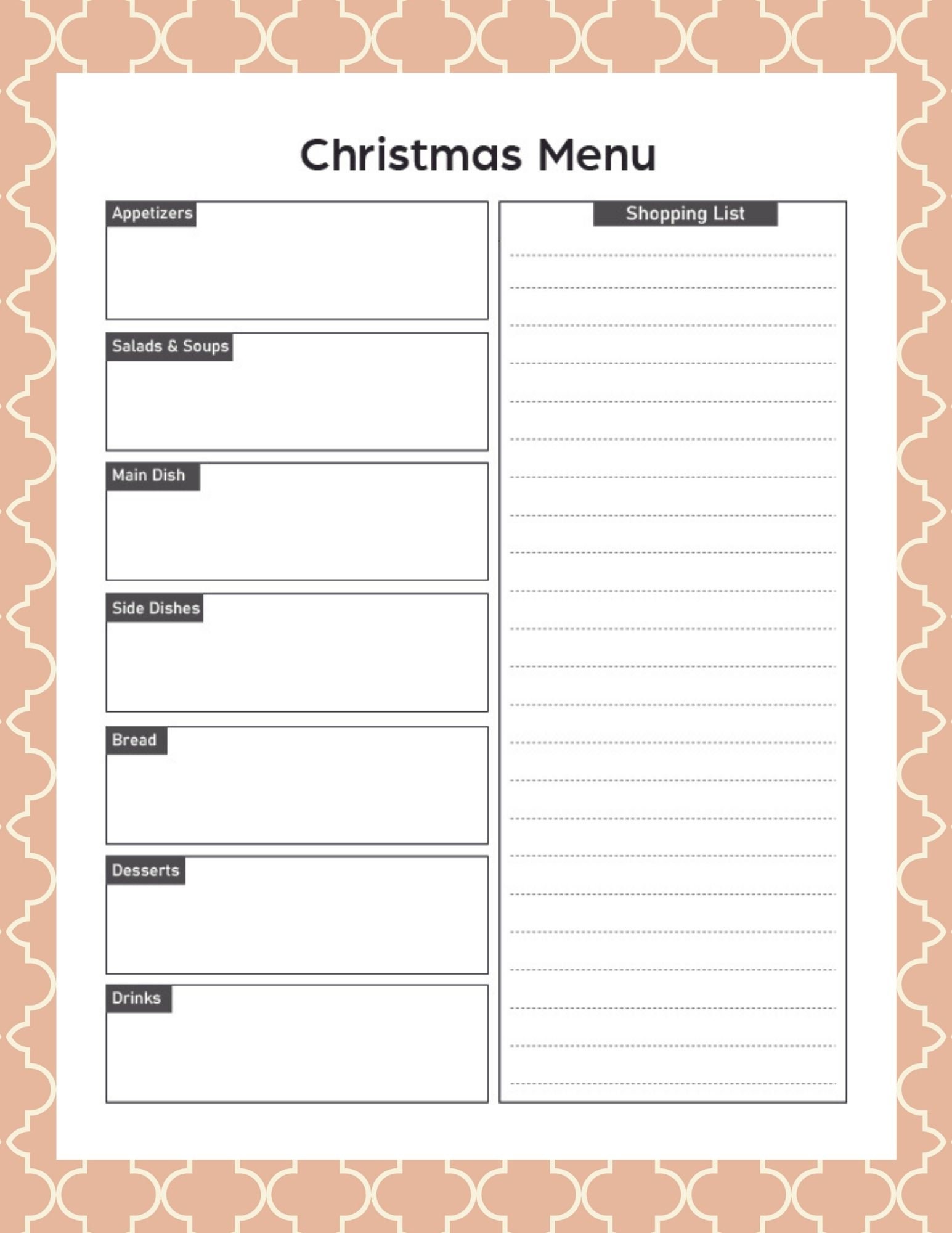 Christmas Journal Printable Planner Tracker, Holiday Merry Memories ...