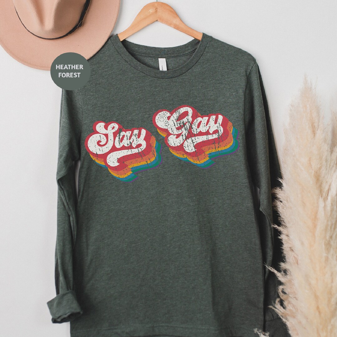 Long Sleeve for Men - Unique "stay Gay" Print - Perfect LGBTQ+ Gift - Etsy