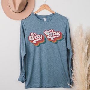 Long Sleeve for Men - Unique "stay Gay" Print - Perfect LGBTQ+ Gift - Etsy