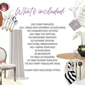 Event Planner Table Setting & Seating Canva Template - Etsy Canada