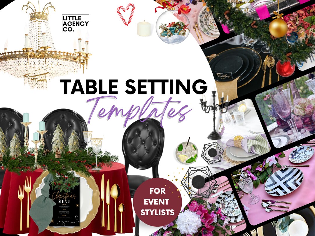 Event Planner Table Setting & Seating Canva Template - Etsy Canada
