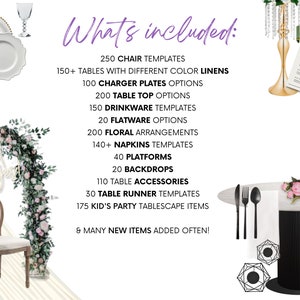 Event Planner Table Setting & Seating Canva Template Illustration ...