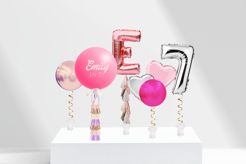 Balloon Garland Mockup Templates: Customizable Event Decor (canva) - Etsy