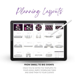 Event Planner Table Setting & Seating Canva Template - Etsy Canada