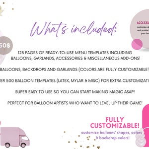Ultimate Balloon Menu Menu Mega Bundle 195 Pages Canva Templates for ...