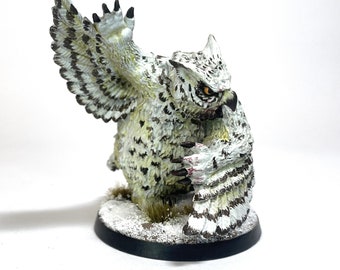Snowy Owlbear Miniature - Etsy