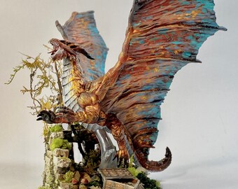 Hand Painted Dragon | Etsy