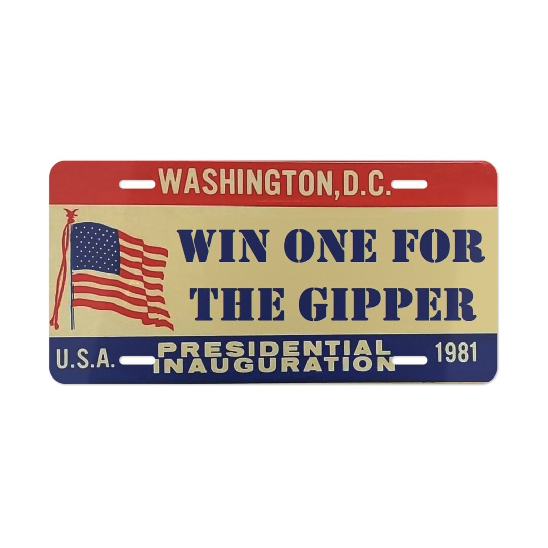 Ronald Reagan Inaugural License Plate Replica - Etsy