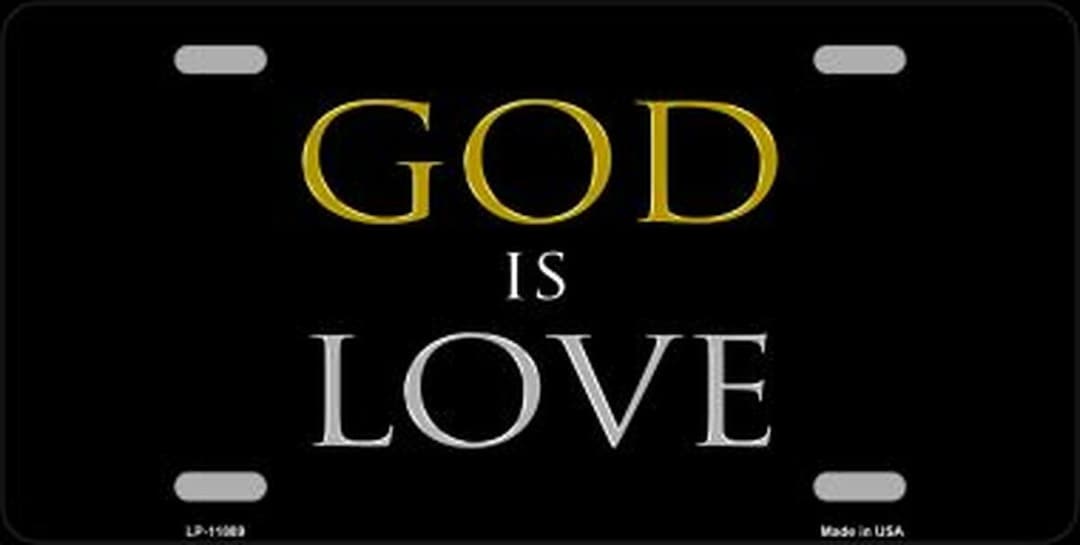 God is Love License Plate Style Sign - Etsy