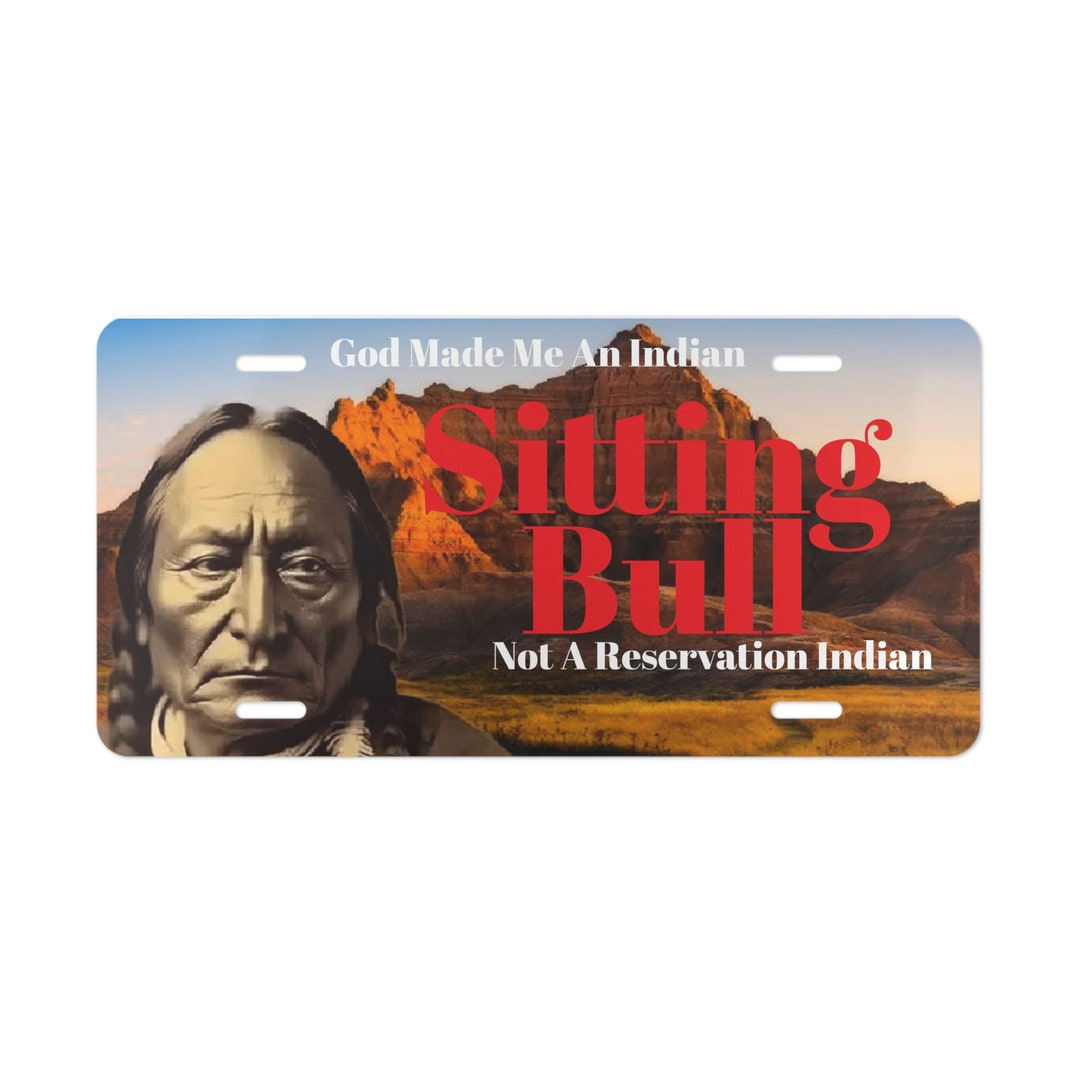Sitting Bull Vanity License Plate - Etsy