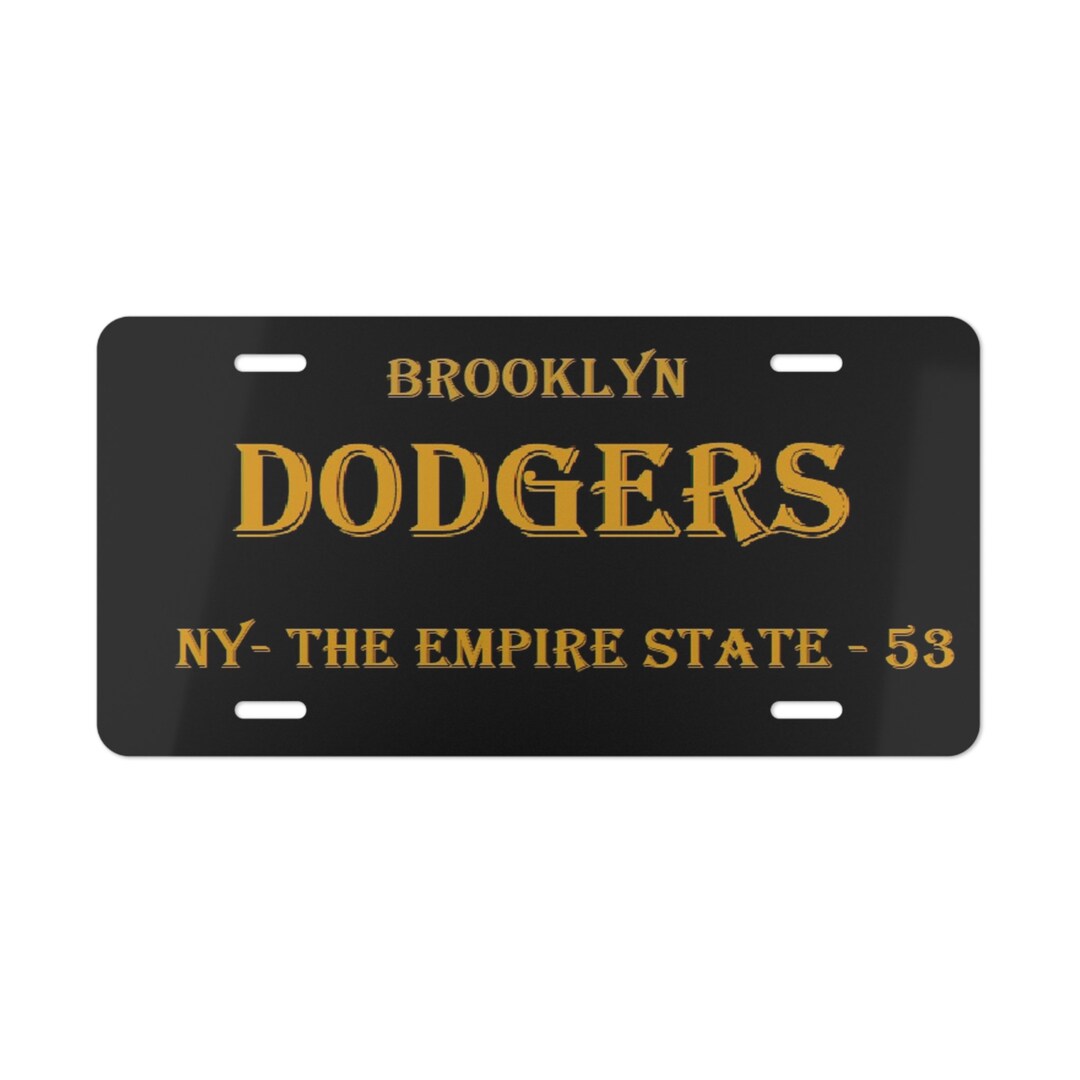 Brooklyn Dodgers Nostalgia Replica Vanity License Plate - Etsy