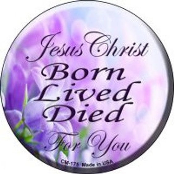 Jesus Christ Born Lived Died Circular Coasters Set of 4 - Etsy