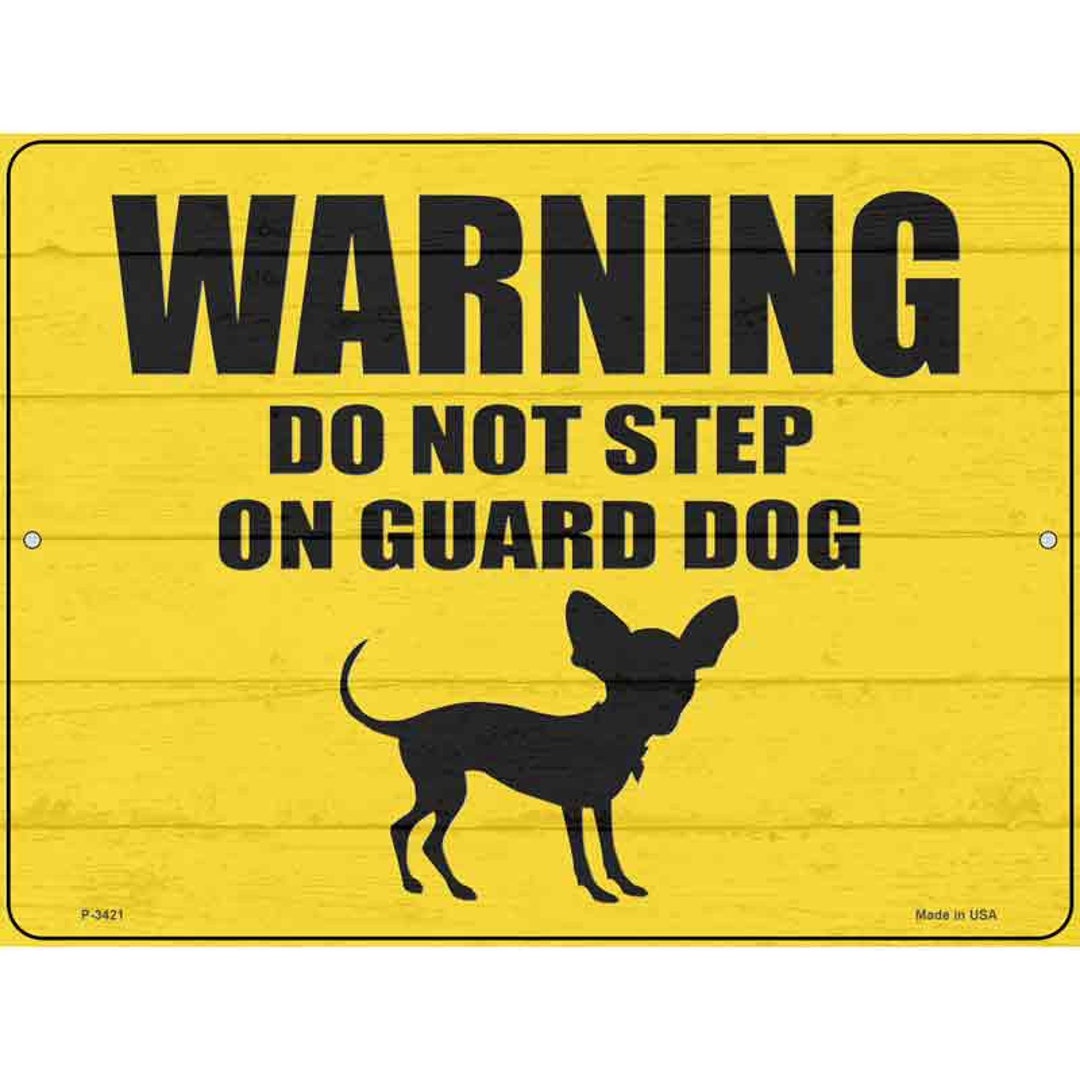 Do Not Step on Guard Dog Novelty Wall Sign - Etsy