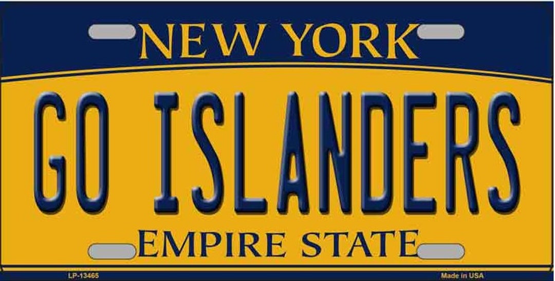 Go Islanders NY Style Metal License Plate Style Sign - Etsy Canada