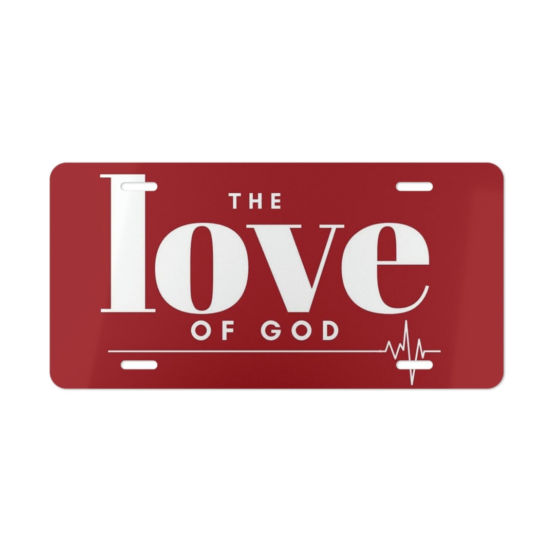 The Love of God Vanity Plate - Etsy