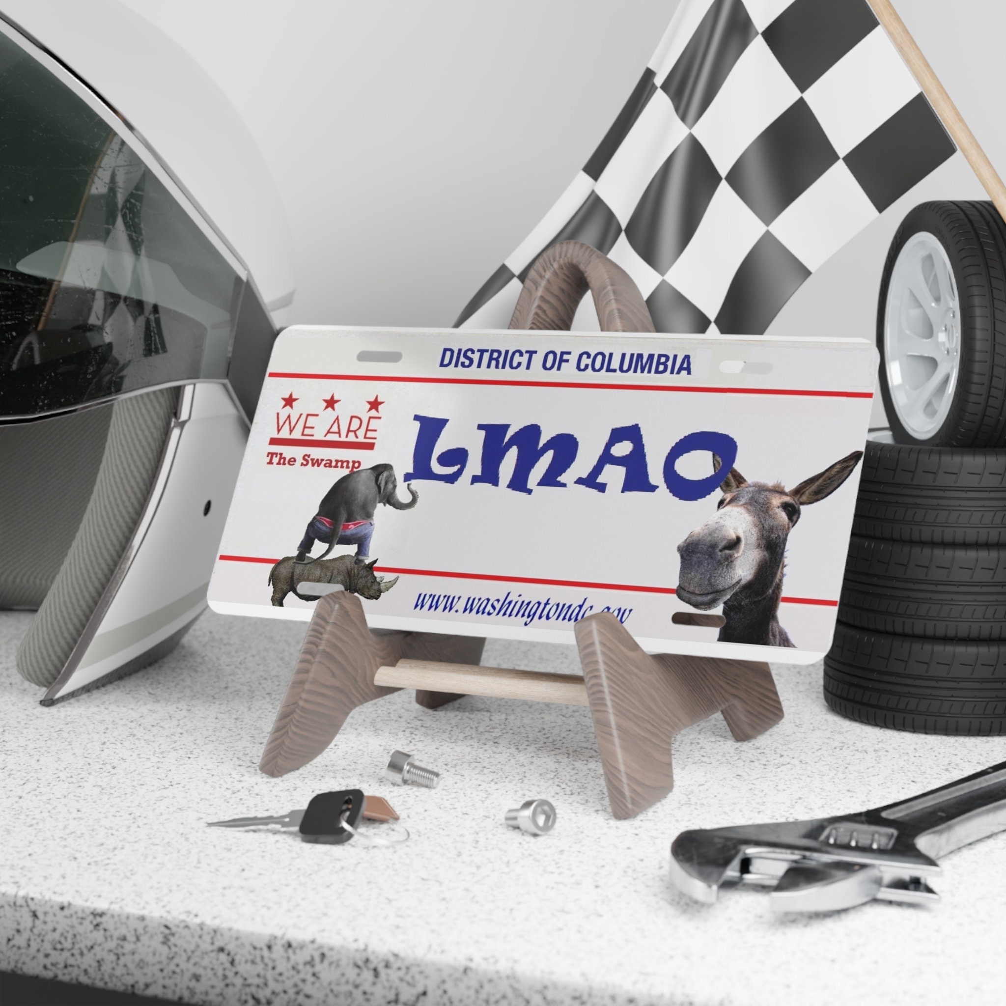 Washington DC the Swamp Vanity License Plate - Etsy