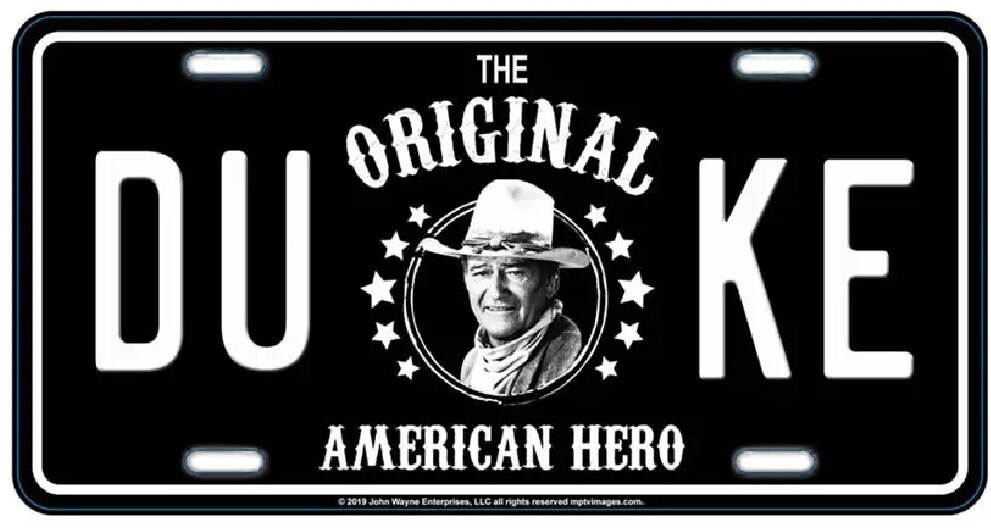 John Wayne -original American Hero / Sign / Photo License Plate - Etsy