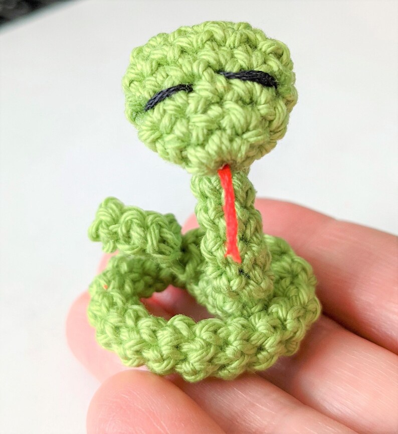 Mini Coiled Snake Crochet Amigurumi Pattern - Etsy Canada
