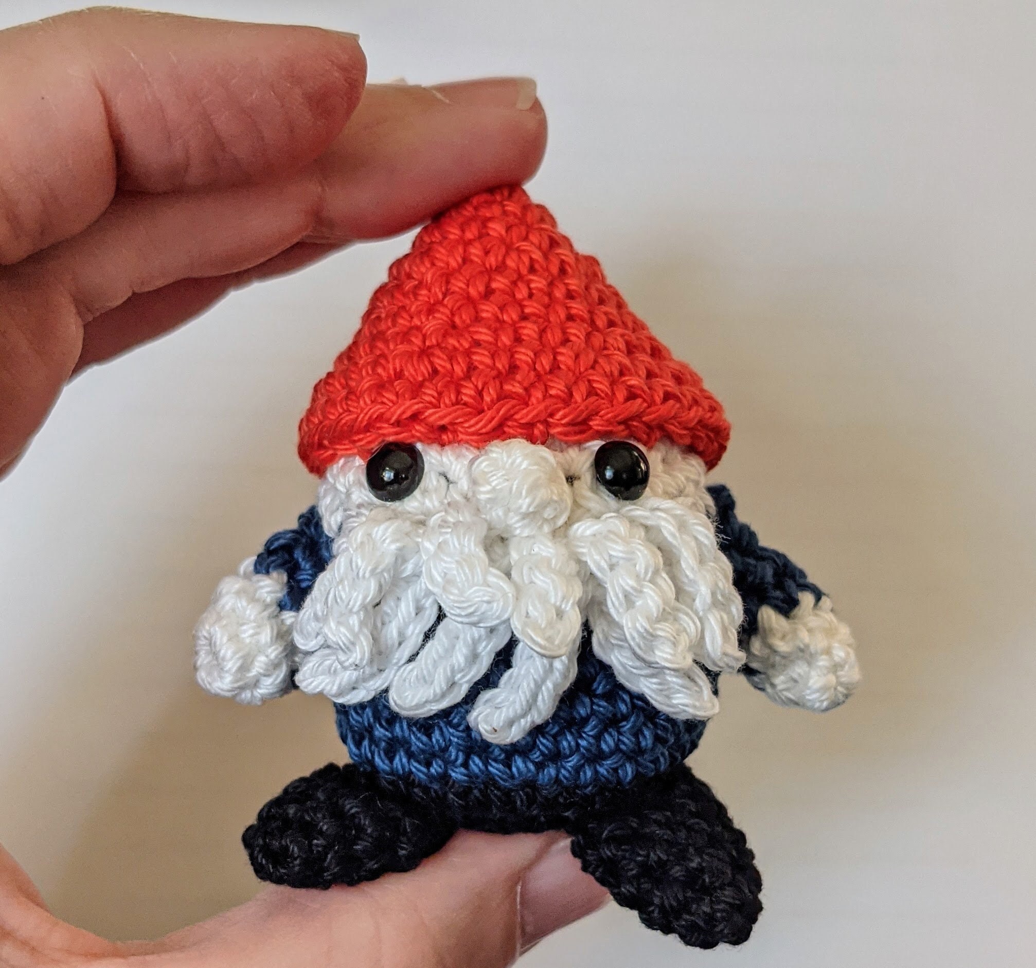 Mini Crochet Gnome With Movable Arms, for Holidays or Garden, Amigurumi ...