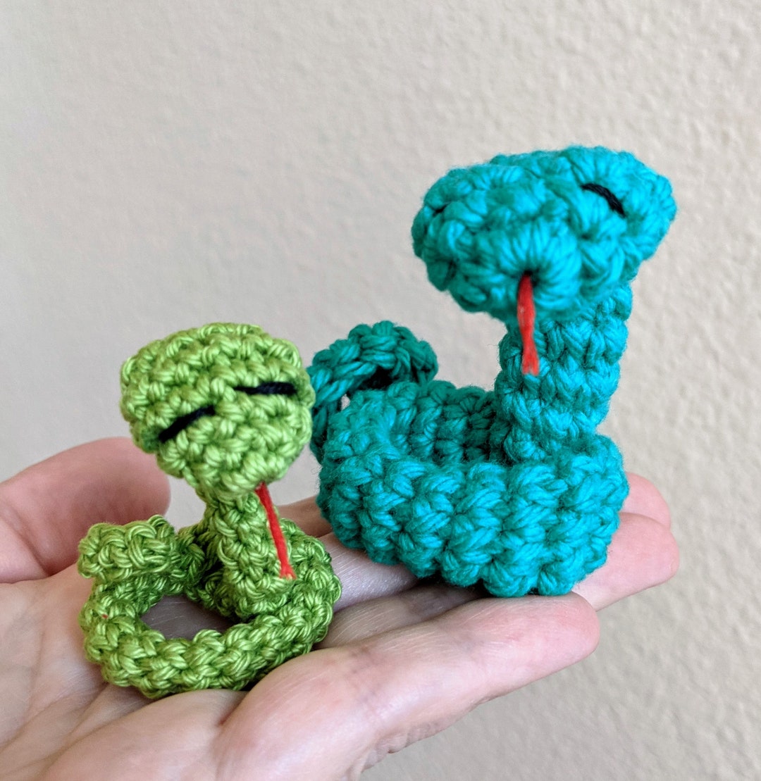Mini Coiled Snake Crochet Amigurumi Pattern - Etsy