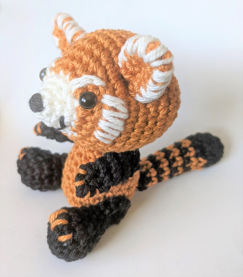 Red Panda Crochet Amigurumi With Movable Arms and Legs - Etsy