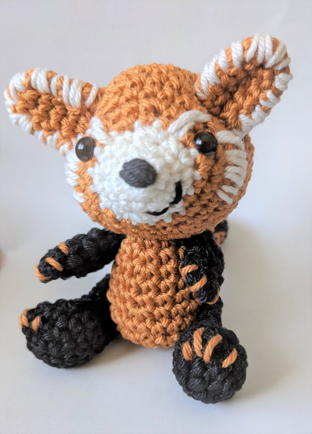 Red Panda Crochet Amigurumi With Movable Arms and Legs - Etsy
