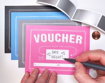 Scratch off Voucher Card - Etsy