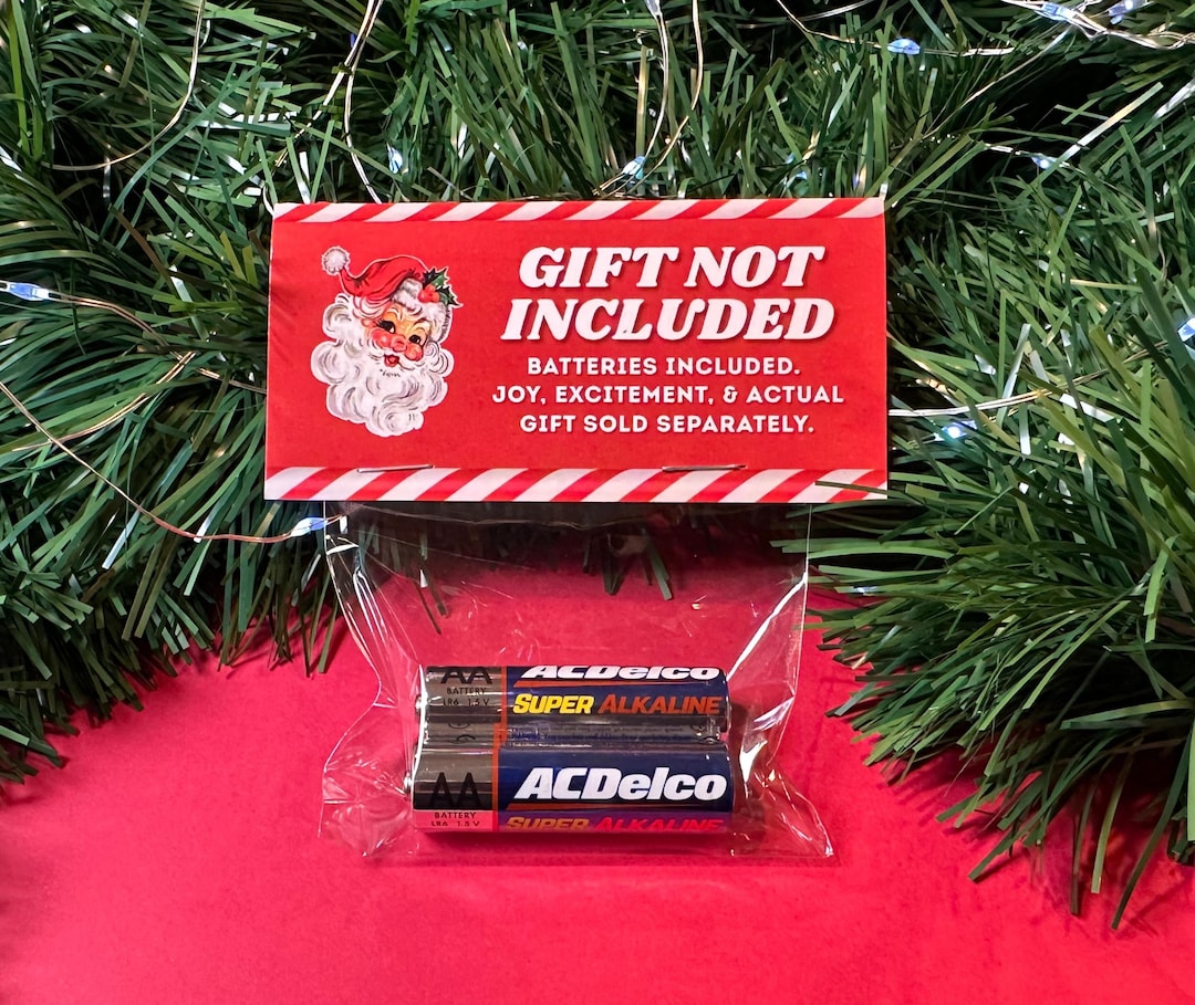 Gift Not Included Gag Gift, Funny Christmas Gag Gift, Secret Santa Gift ...
