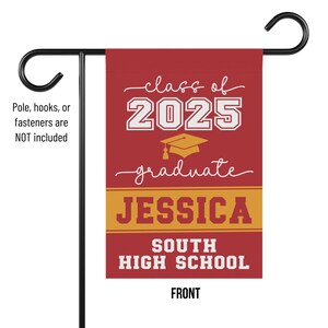 Personalized Graduation Flag, Class of 2025 Flag, College Grad, High ...