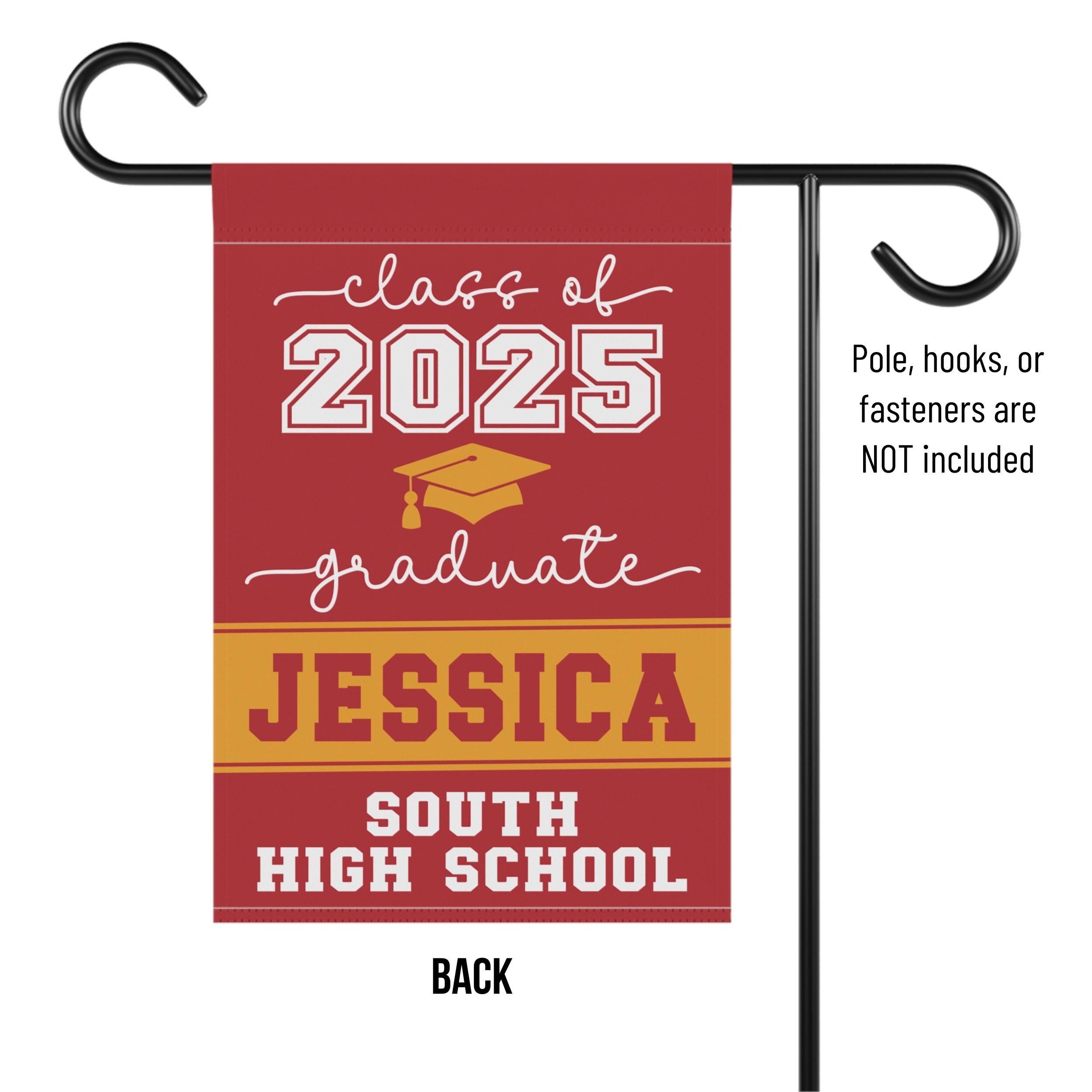 Personalized Graduation Flag, Class of 2025 Flag, College Grad, High ...