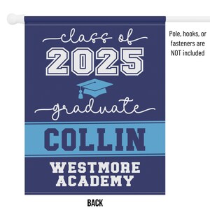Personalized Graduation Flag, Class of 2025 Flag, College Grad, High ...