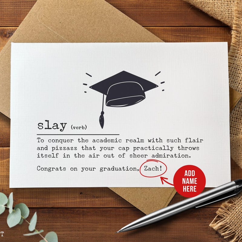 Funny Grad Card - Etsy