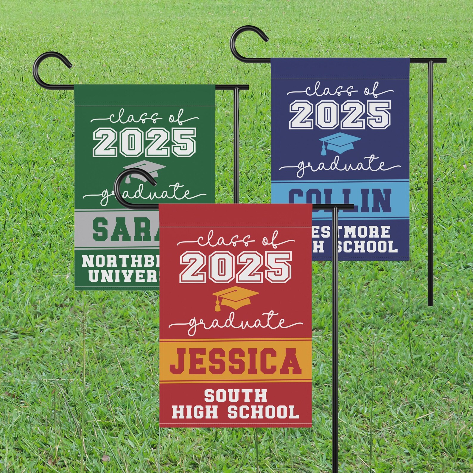 Personalized Graduation Flag, Class of 2025 Flag, College Grad, High ...