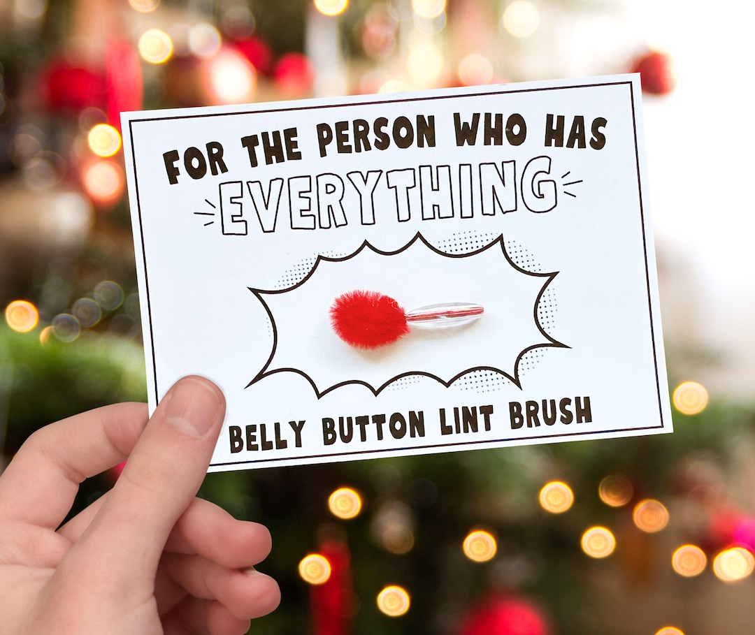 Belly Button Lint Brush, Prank Gift, Gift for Him, Birthday Gift, Gag ...