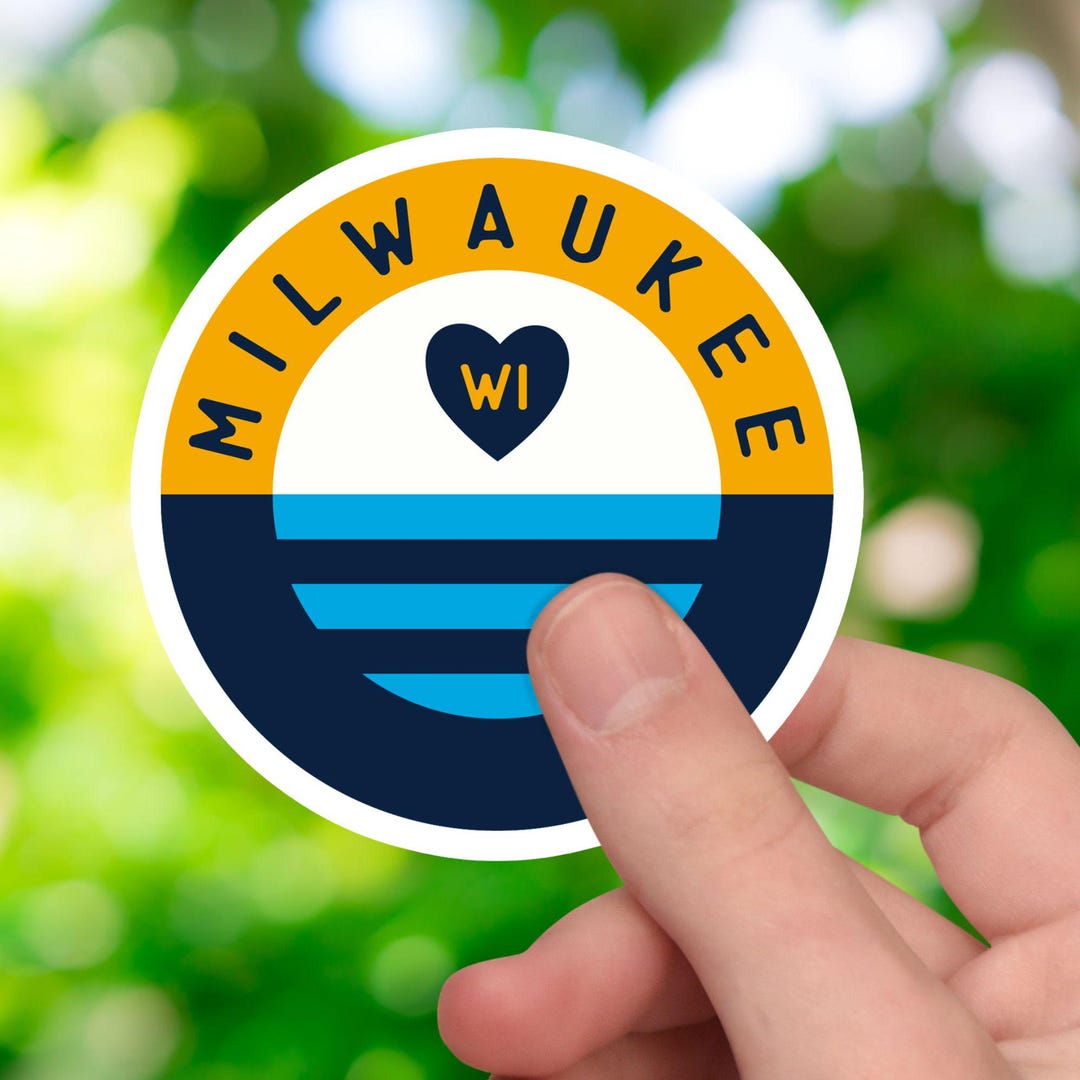 Milwaukee WI Sticker, People’s Flag of Milwaukee Decal, Wisconsin Pride ...
