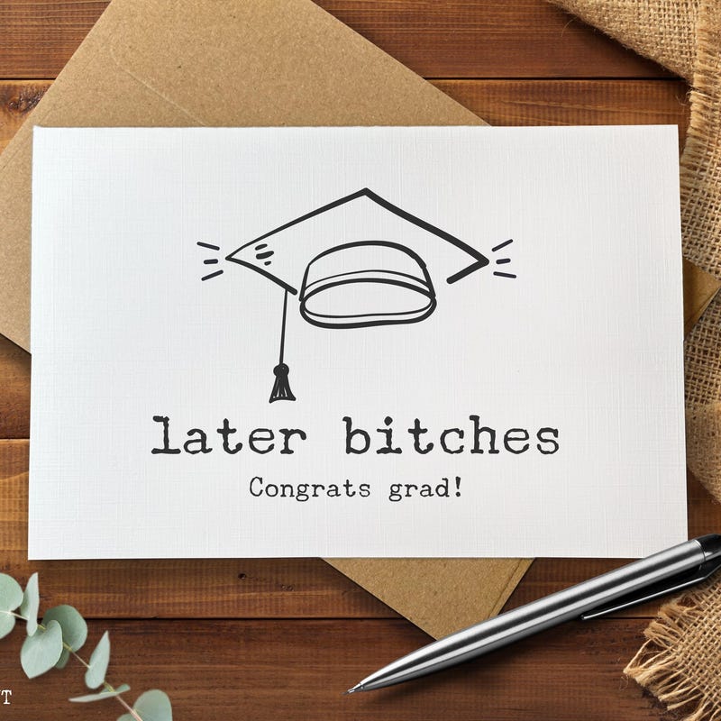 Funny Graduation Card - Etsy