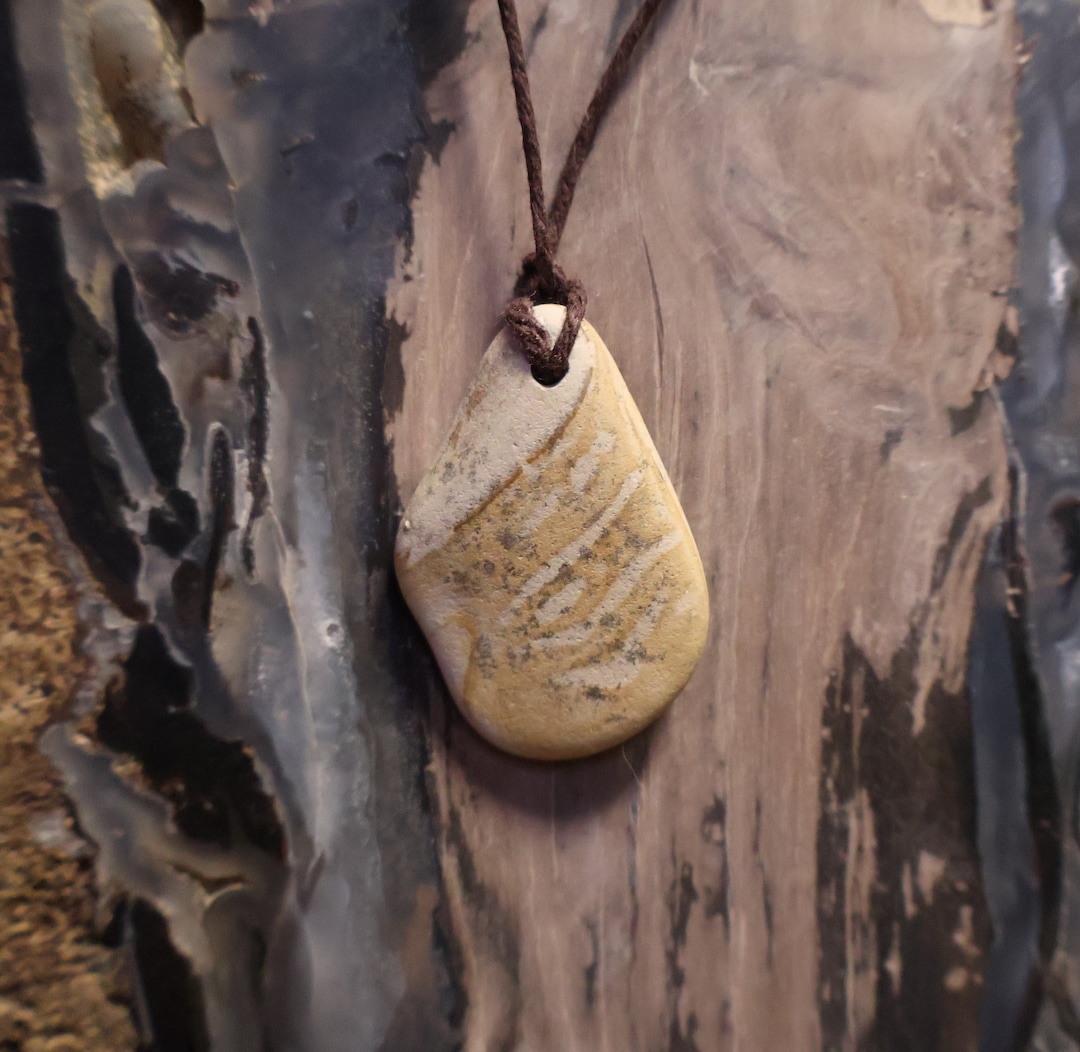 Dendritic Sandstone Pendant - Etsy