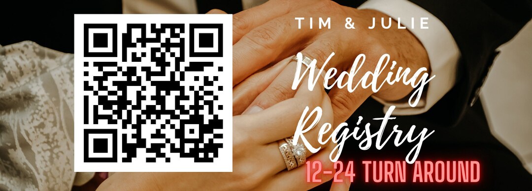 Custom QR Code Wedding Registry - Etsy