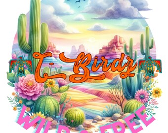 Wild & Free pink and Black Dtf Transfer - Etsy