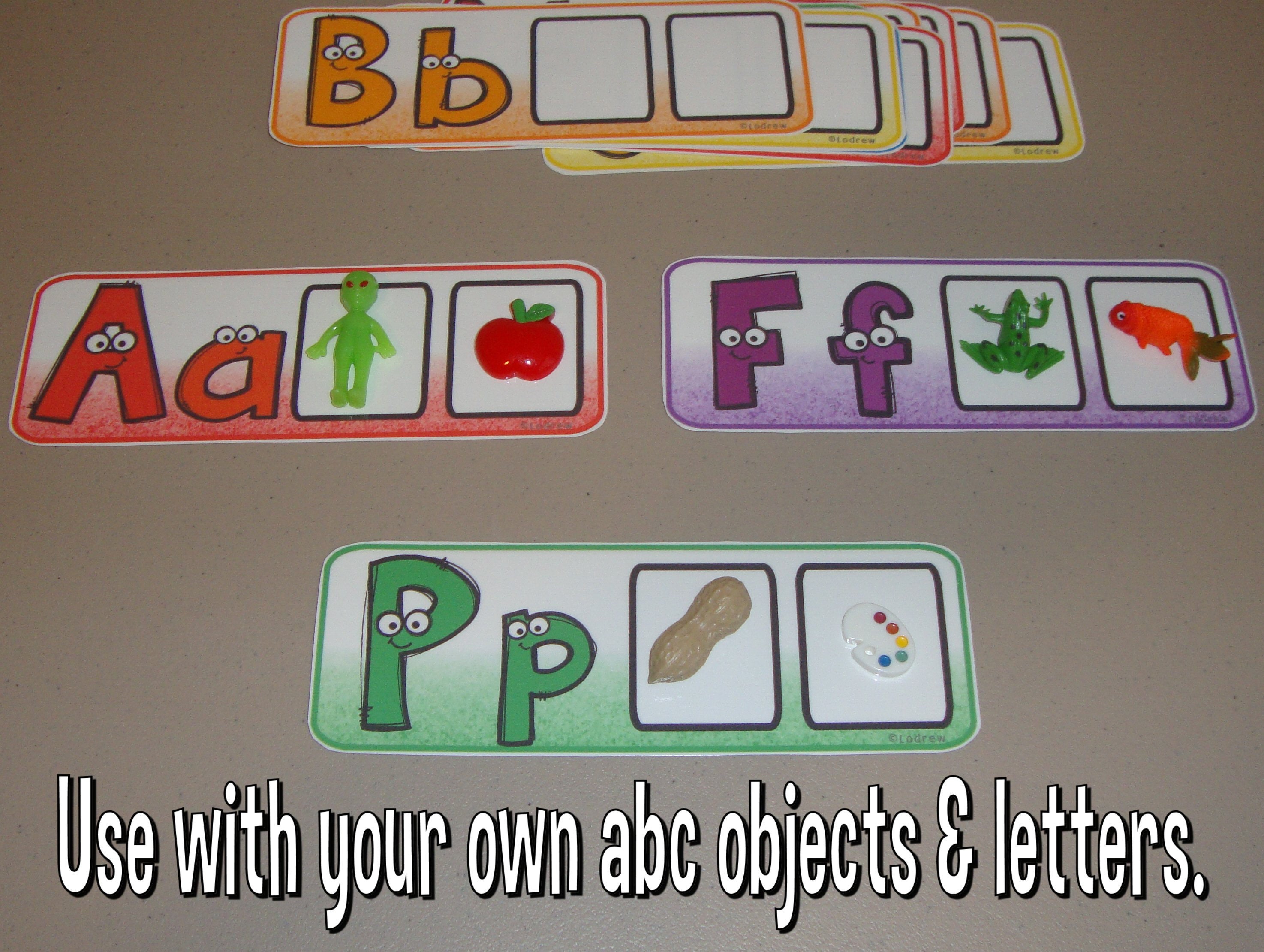 Alphabet Objects Silly Sorting Mats Printable Game Literacy Center ...