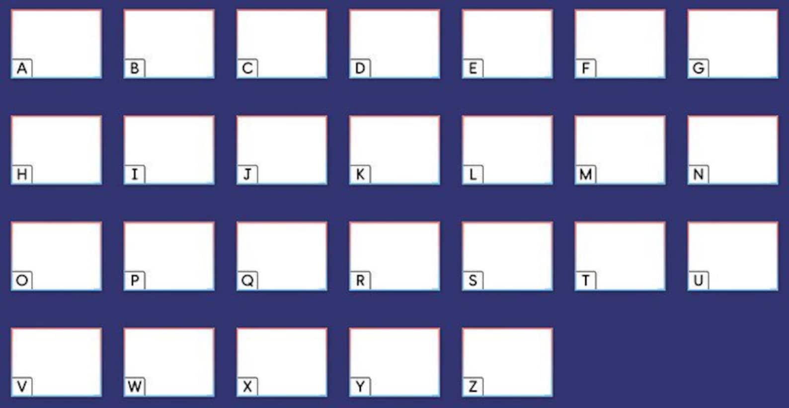 Alphabet Objects Sorting Mats Full Page Printable Game - Etsy