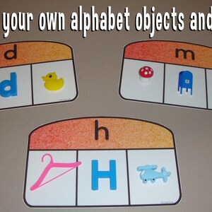 Alphabet Objects Sorting Mats Printable Game Literacy Center Beginning ...
