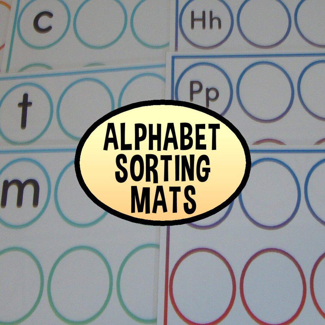 Alphabet Sorting Mats: Literacy Center Printable Game (PDF Download) - Etsy