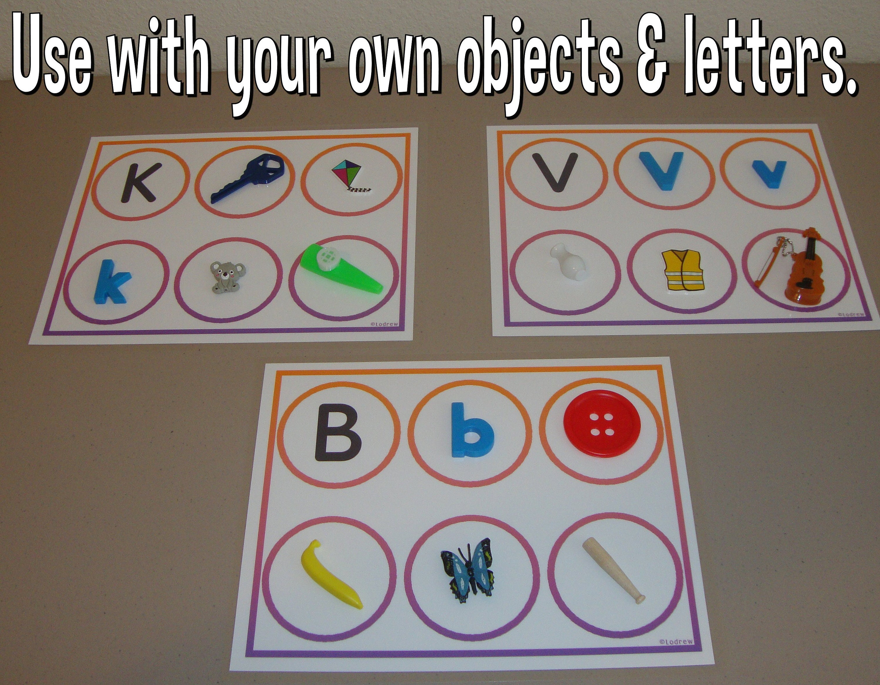 Alphabet Sorting Mats: Literacy Center Printable Game (PDF Download) - Etsy