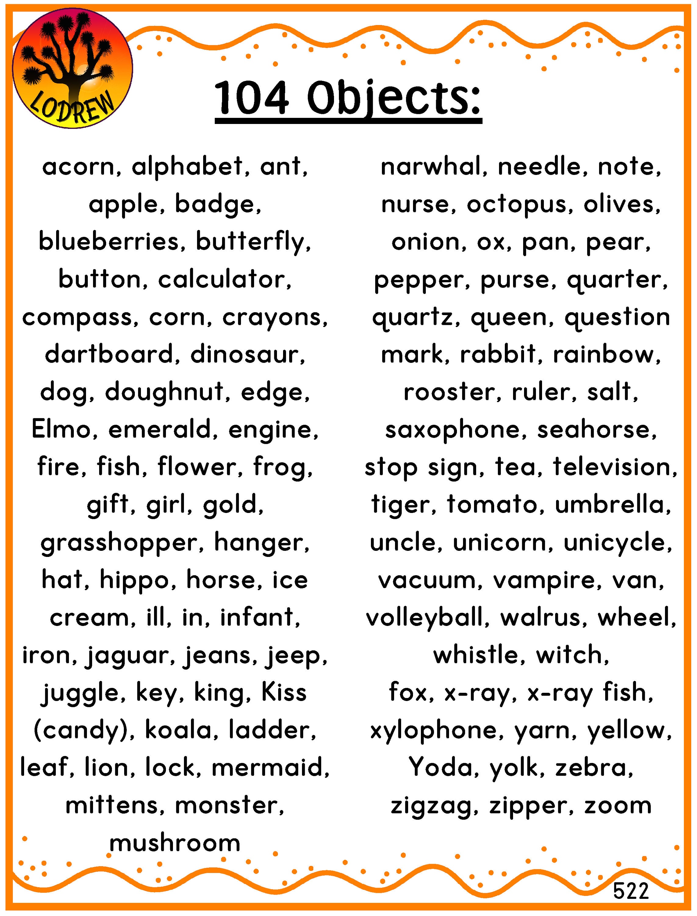 104 Alphabet Objects 4 per Letter Literacy Small Objects Phonics ...