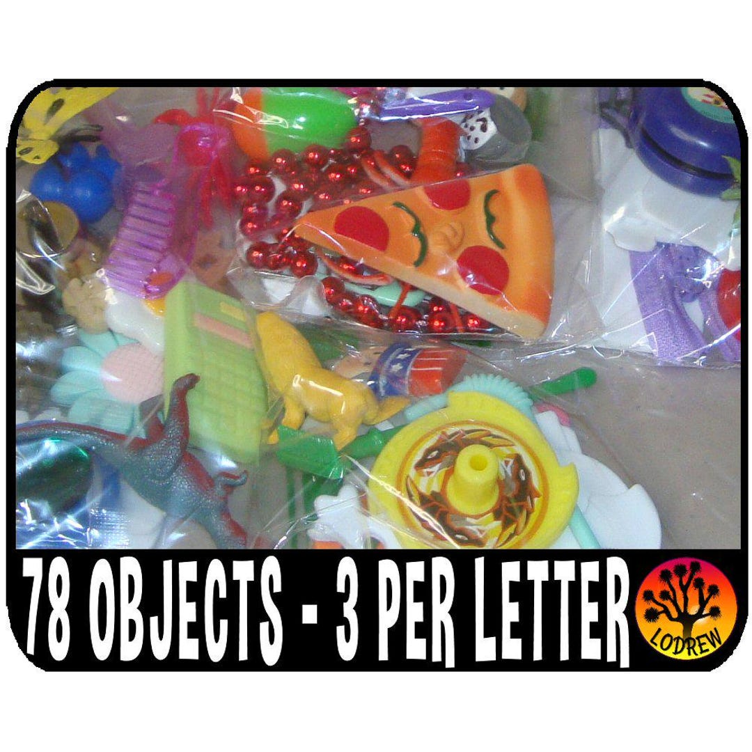 78 Alphabet Objects, Literacy Center, Phonics, Reading, Alphabet ...